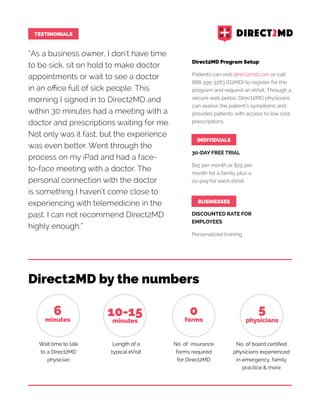Direct2MD Press Kit | PDF | Health Insurance | Insurance