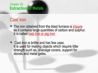 C20 extraction of metals | PPT