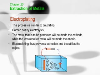 C20 extraction of metals | PPT