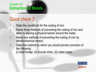 C20 extraction of metals | PPT