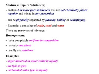 C20 Unit 1 2 Classification Of Matter | PPT