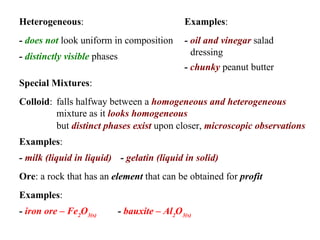 C20 Unit 1 2 Classification Of Matter | PPT