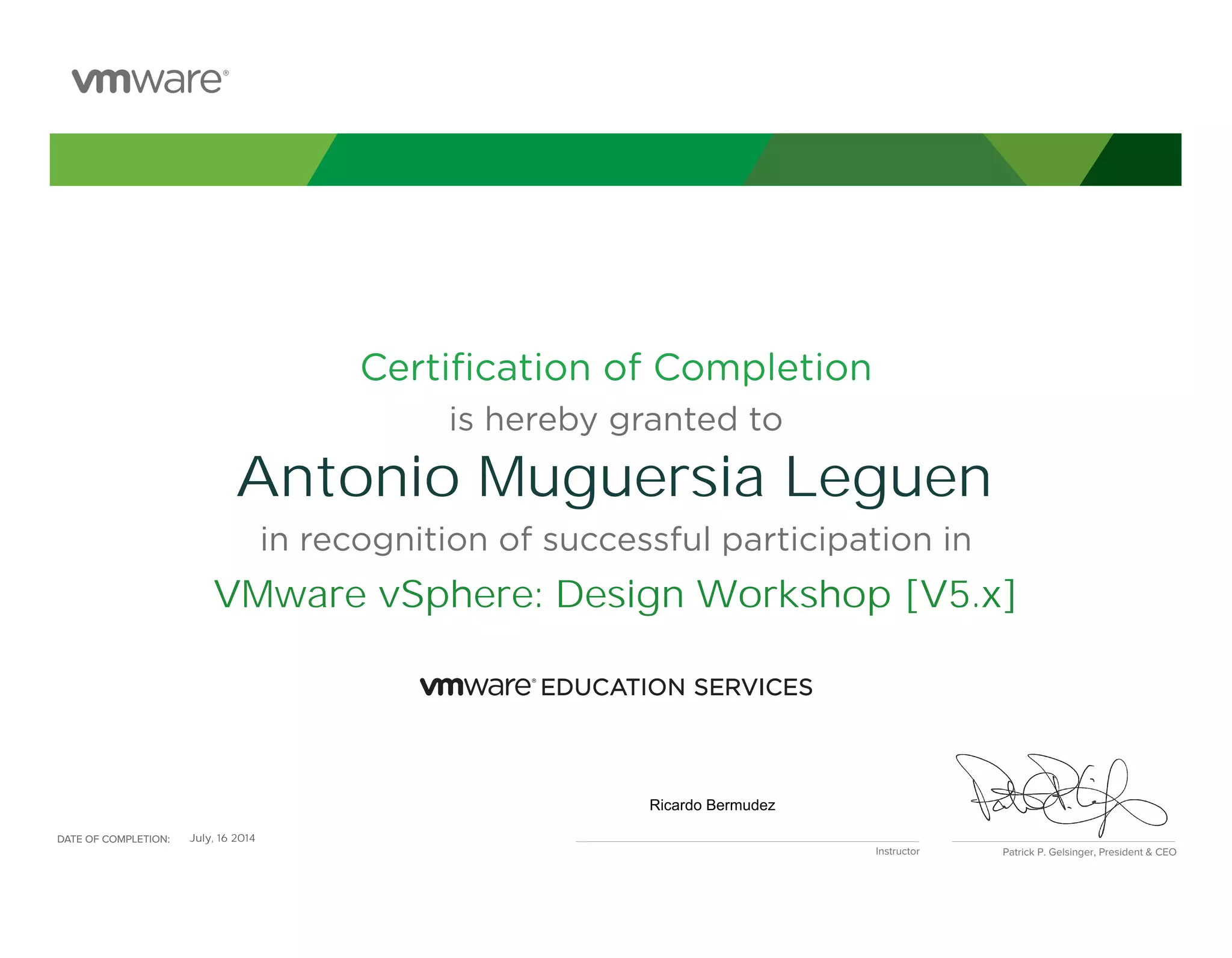 Design WorkShop completion certificate | PDF