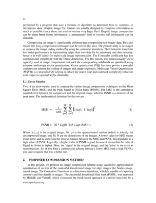 EFFICIENT IMAGE COMPRESSION USING LAPLACIAN PYRAMIDAL FILTERS FOR EDGE IMAGES | PDF