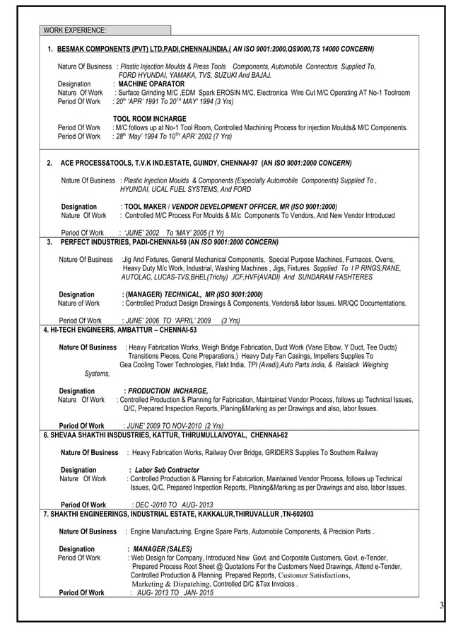 CHRISTIN RESUME BLR | DOC | Woodworking | Arts and Crafts