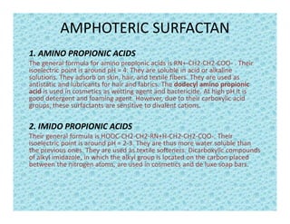 Surfactant Class for Cosmetics Formulation | PDF