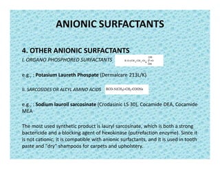 Surfactant Class for Cosmetics Formulation | PPT