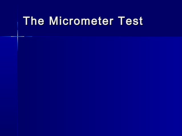 The Micrometer Presentation | PPT