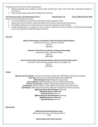 Burckle - Resume lululemon | PDF