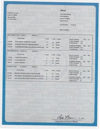 ITT Tech Transcripts | PDF