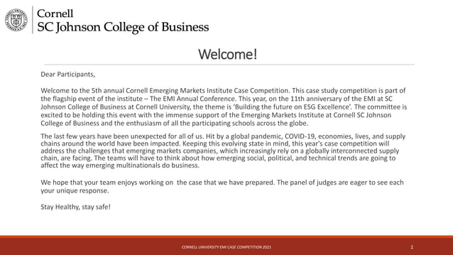 Cornell'21 Case, Final Round | PPT