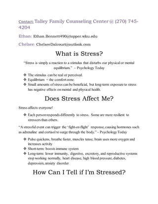 mental health sorority packet | DOCX