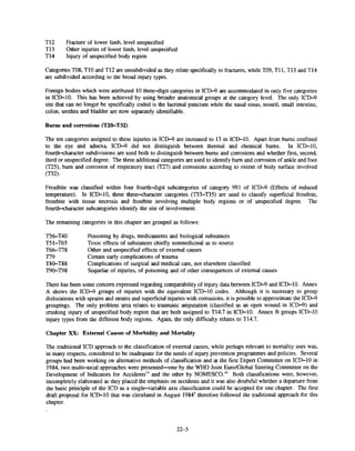 The ICD-IO Classifications of Injuries and External Causes | PDF