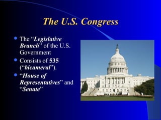 U.S. Legislative Branch | PPT