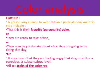 Color analysis | PPT