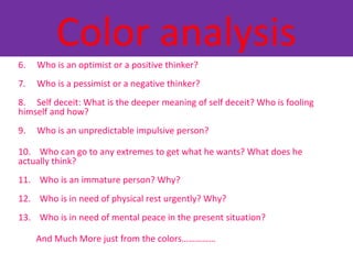 Color analysis | PPT