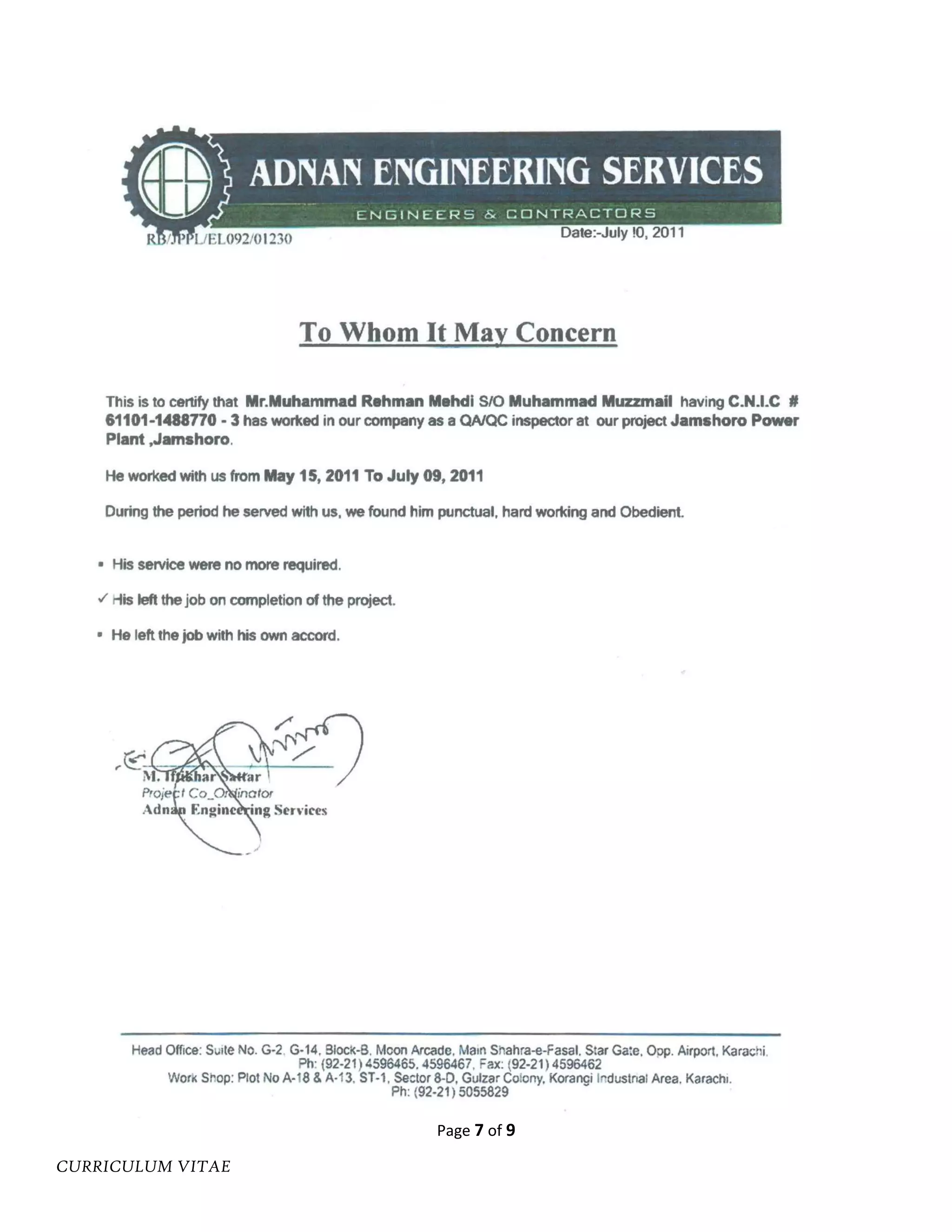 Muhammad Rehman Mehdi final C.v2 (1)2222 | PDF