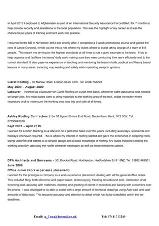 ALEX TONA NEW CV | PDF