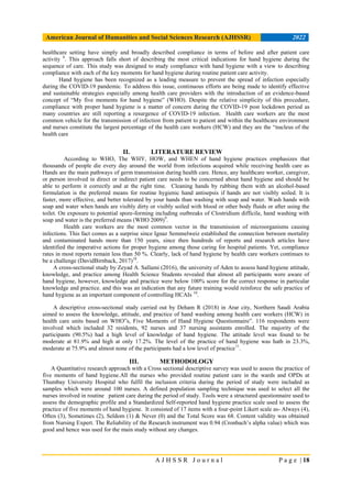 PRACTICE OF FIVE MOMENTS OF HAND HYGIENE AMONGTHE NURSES IN SELECTED ...