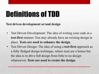 Test-Driven Development | PPT