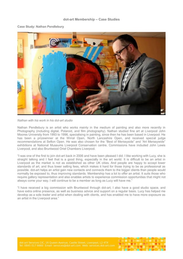 dot-art-Case-Studies-Artists | PDF