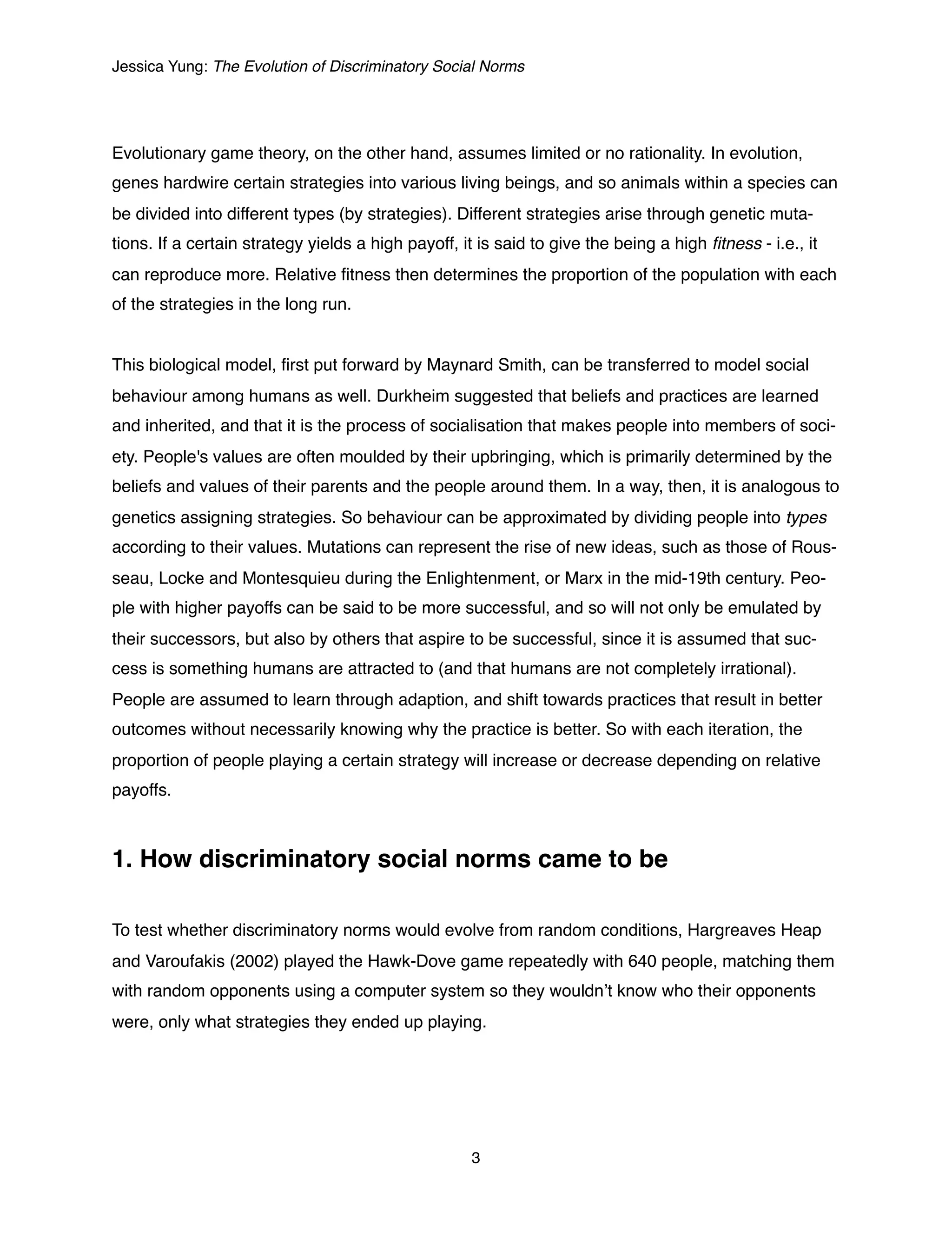 Evolution of Social Norms Jessica Yung | PDF