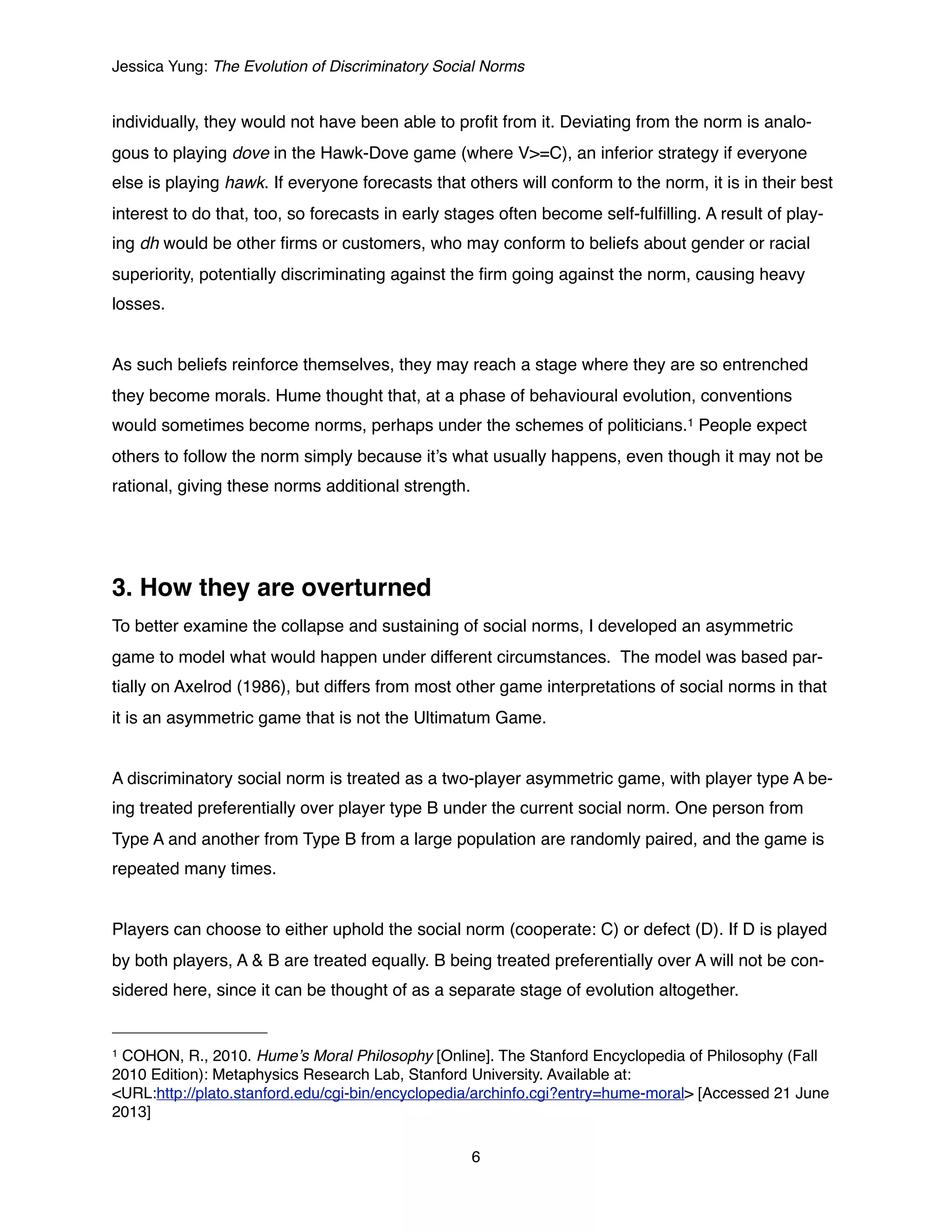 Evolution of Social Norms Jessica Yung | PDF
