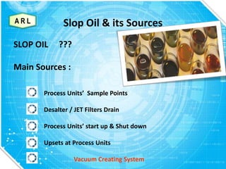Process Optimization & Slop Oil Reduction( Fahad Khan) | PPTX