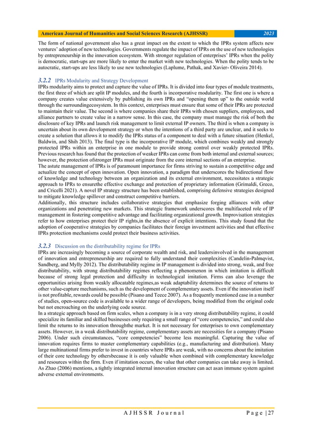 Bridging the Gap: Intellectual Property Rights and Sustainable ...