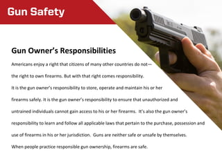 GunSafetySeminarPowerPointPresentation | PPT