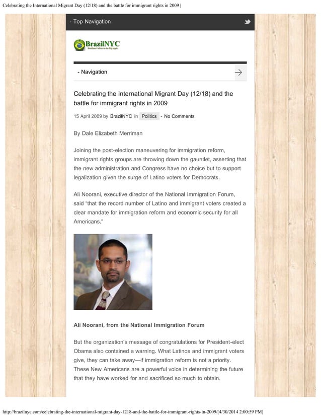 Celebrating the International Migrant Day (12_18) and the battle for ...