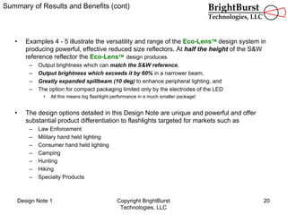 DESIGN NOTE 1 - REFLECTOR FLASHLIGHTS | PDF