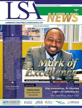 LSA Newsletter_First Edition_2016 | PDF