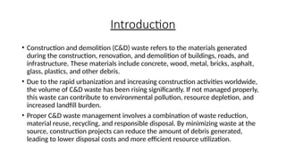 Demolition waste management in construction projects | PPT