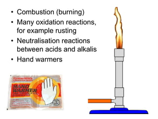 C2.5 exothermic and endothermic reactions | PPTX