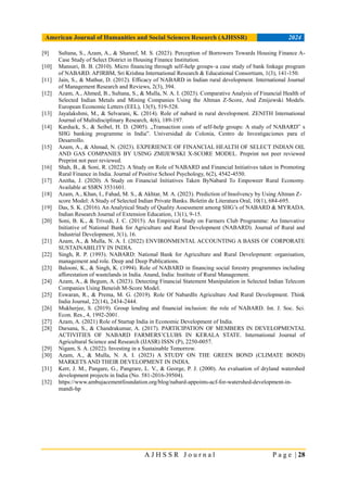 Role of NABARD-funded watershed projects in Sustainable Economic ...