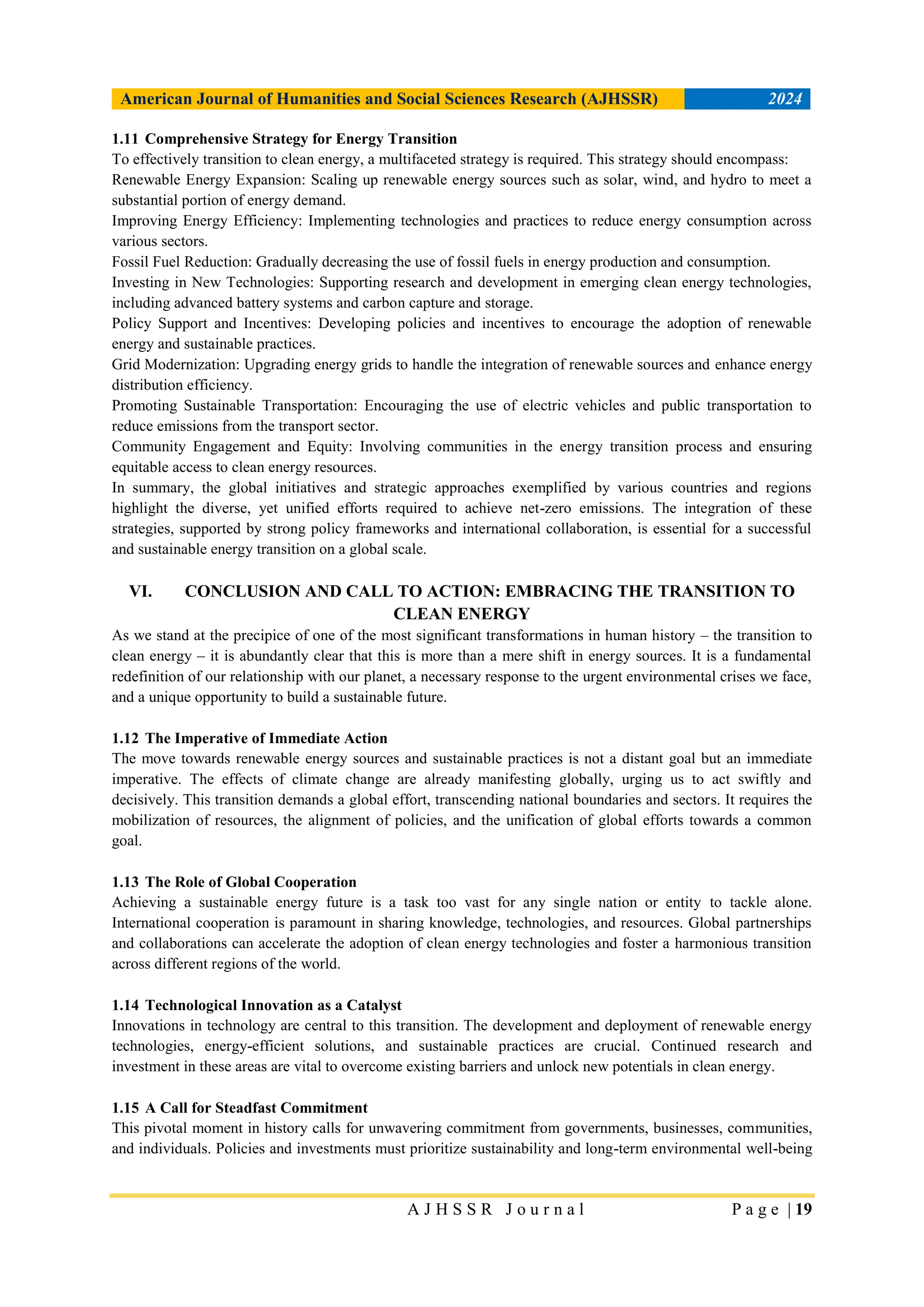 Accelerating the Global Transition to Clean Energy | PDF