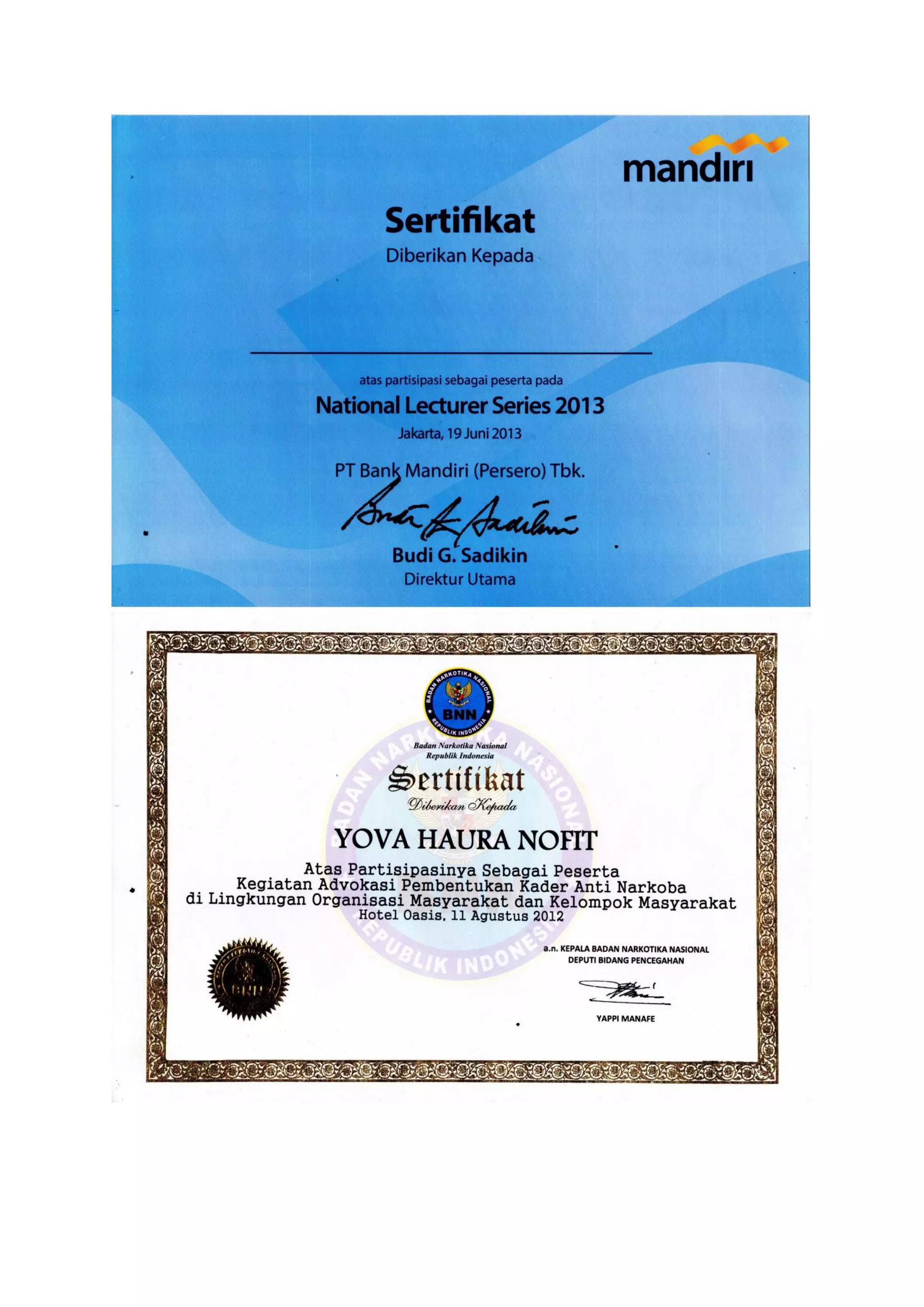 PDF Sertifikat | PDF