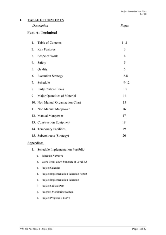Rihan Height Project Execution Plan-Rev00 | PDF