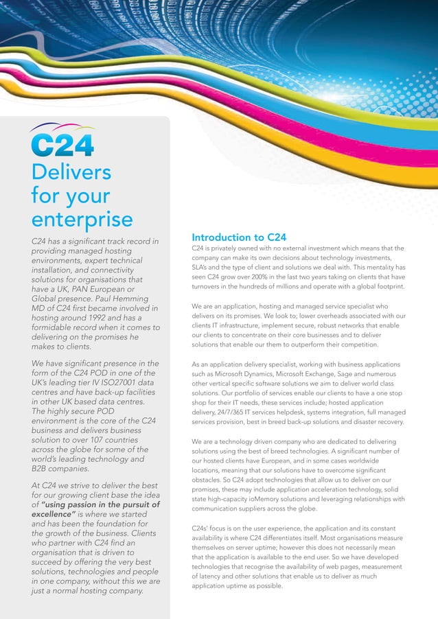 C24 company overview brochure lowres | PDF