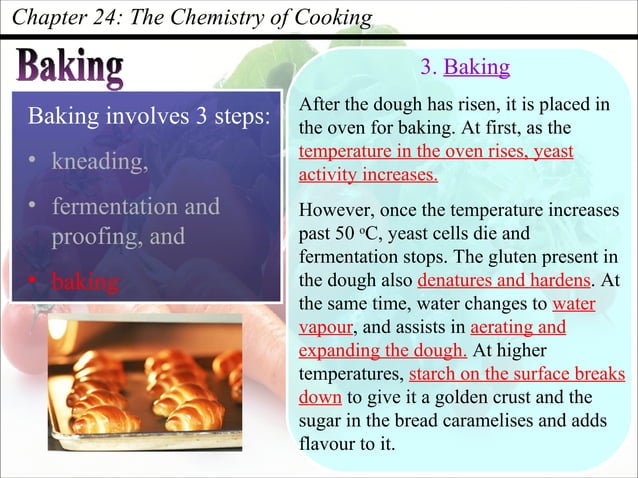 C24 the chemistry of cooking | PPS | Chemistry | Science