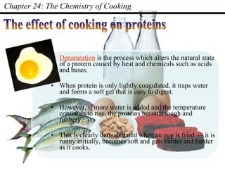 Cooking An Egg Chemical Change