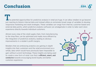 Predictive Analytics in Retail - Visual Infographic Report | PDF