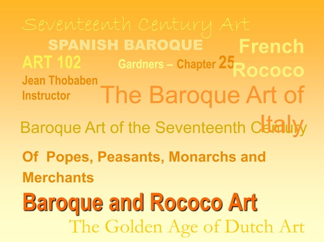 07 Baroque Art in Northern Europe | PPTX | Design | Fine Art