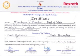 BOSCH CERTIFICATE | PPT