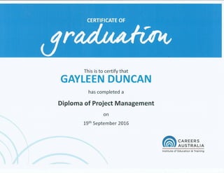 Diploma of Project Management 2 | PDF