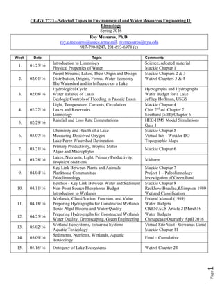 CE-GY 7723 Spring 2016 Syllabus | PDF