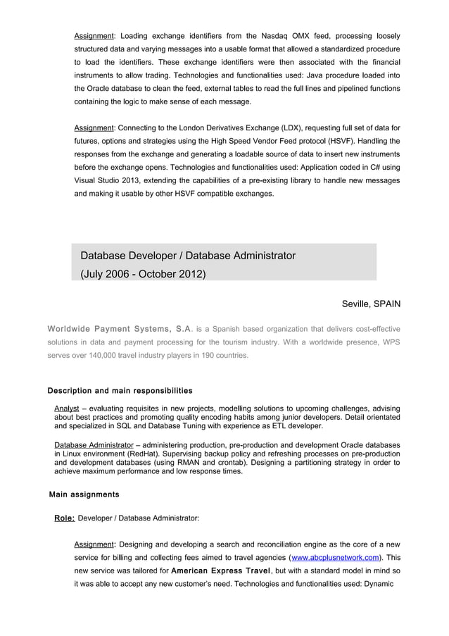 CV_JMorilloEN-LinkedIn | DOC | Databases | Computer Software and Applications