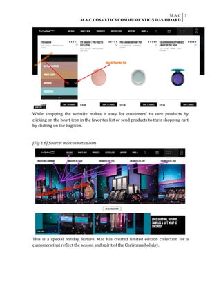 MAC COSMETICS COMMUNICATION DASHBOARD | PDF