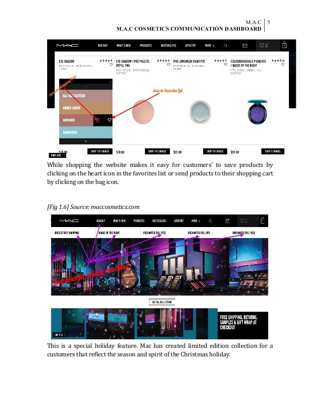 MAC COSMETICS COMMUNICATION DASHBOARD